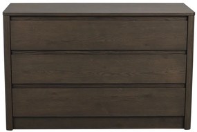 ROWICO Dřevěná komoda MELSTONE 110x45 cm tmavě hnědá