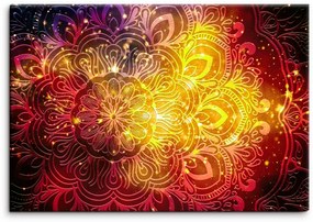 Malvis ® Obraz Zářící vesmírná mandala Velikost: 120x80 cm