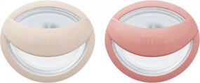 Dudlík NUK Perfect Match 0-6m 2 ks beige/red, vel. 0-6 m