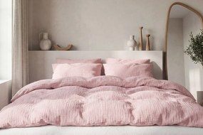 Celoroční mušelínové povlečení Soft Pink - GOTS Velikost: 140 x 200 + 70 x 90