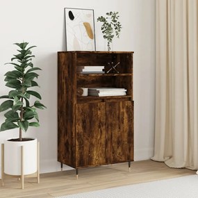 vidaXL Skříň highboard 60 x 36 x 110 cm kompozitní dřevo [831477] Barva: kouřový dub