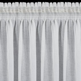 ZÁCLONA NA PÁSCE KAJE, SADA 2KS 140X270 CM BÍLÁ