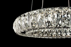 Toolight Toolight, Křišťálové LED závěsné svítidlo APP1040-CP + dálkové ovládání, chromová, OSW-09473