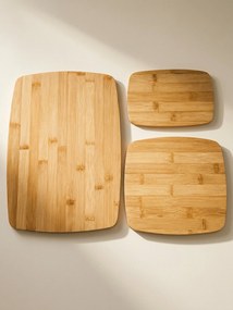 Sinsay - Sada bambusových prkének na krájení 3 pack - béžová