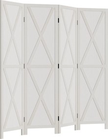 HOMCOM Dělicí Panel 182x170 cm - Skládací Dělič Místnosti pro Obývací Pokoj, Ložnici a Kancelář