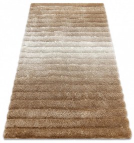 Luxusní kusový koberec shaggy Pasy béžový 160x220cm