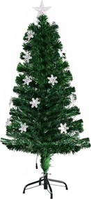 Costway Vánoční stromeček LED 120 cm Umělý vánoční stromek s optickým