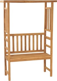 Zahradní lavice s pergolou 115 cm masivní teakové dřevo 316170