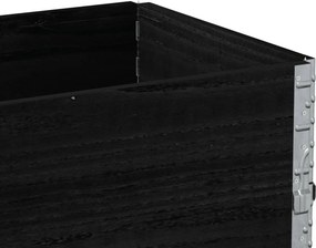 Zahradní truhlík černý 100 x 50 cm masivní borové dřevo 3295392