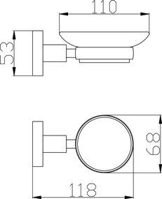 Slezák - RAV Mýdlenka skleněná COLORADO - , Stará mosaz (Bronz)