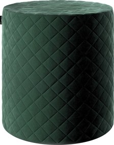Sedák Barrel pevný, s prošitím barva zelená látka lesklé, sametová
