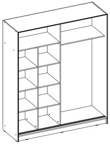 Sconto Šatní skříň ALANA dub sonoma