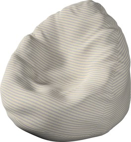 Náhradní potah na sedací vak barva béžová látka venkovní, pletený vzor, vzorované