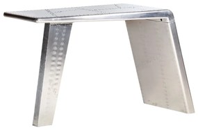 Letecký psací stůl stříbrný 112 x 50 x 76 cm kov 284414