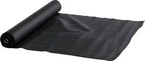 Outsunny Tkanina pro kontrolu plevele – Zábrana proti plevele 2x100 m Geotextilní tkanina 60 g/m² pro kontrolu plevele a zahradního plevele Černá zábr
