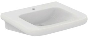 Ideal Standard Contour 21+ - Umyvadlo bezbariérové 65x56 cm, bez přepadu, otvor pro baterii, SmartGuard+, bílá E3621HY