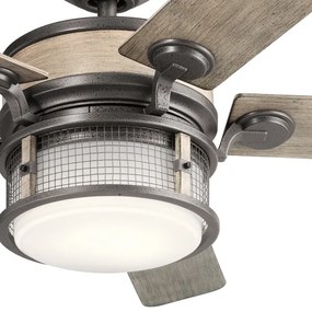 Kichler KLF-AHRENDALE-60-AVI-LED Stmívatelný stropní ventilátor 10W/230V IP44+DO