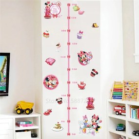 Samolepky na zeď - dětský metr (Mickey, Frozen, Spiderman a jiné) Motiv: Minnie a sladkosti