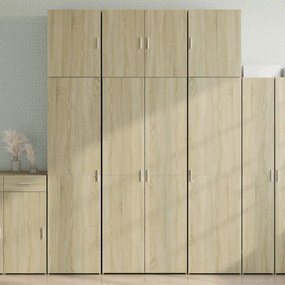 Skříň highboard dub sonoma 80 x 42,5 x 249 cm kompozitní dřevo 3281366