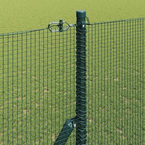Zemní upevnění svařované drátěné ploty 10 x 1,6 m Zelená 3351706