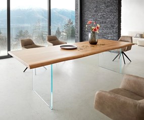 Jídelní stůl Edge 260x100 cm přírodní akácie live