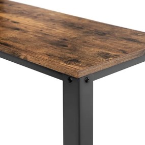 Vasagle Konzolový stolek 101,5x35x80 cm rustikální hnědá