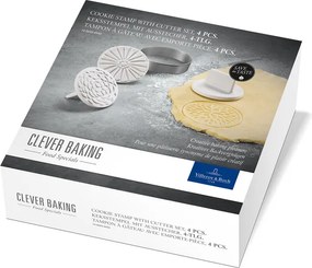Villeroy&Boch VVilleroy & Boch Clever Baking – razítka a vykrajovátka na sušenky, sada 4 ks