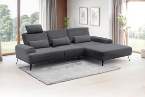 XXXLutz ROHOVÁ SEDAČKA, textil, tmavě šedá MID.YOU - Sedací soupravy - 000694007708