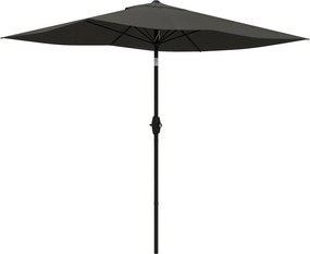 Outsunny Slunečník na Terasu 3x2 m s Nastavitelným Úhlem a Ochranným UV 50+ pro Zahradu | Aosom