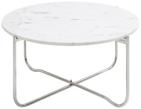Designový konferenční stolek Tristen 62 cm mramor bílý