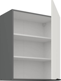 ARIA aw | horní skříňka 60 G-72 1F policová | 60 cm | ANTI FINGERPRINT povrch | antracit/bílá