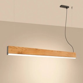 LED závěsné svítidlo z masivního dřeva v přírodní barvě LYKKE – Thoro