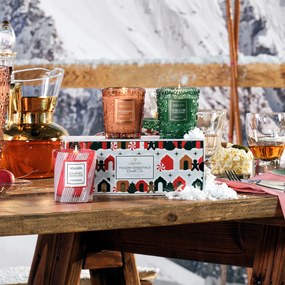 Voluspa dárková sada vánočních svíček Holiday Essentials Trio, 3x184 g
