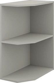 GREY gr | dolní regál 30 D ZAK zakončovací s policí | 30 cm | UNI provedení | světle šedá