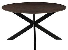 LABEL51 Jídelní stůl OTIS tmavě hnědý ⌀140 cm