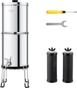 Gravitační vodní filtr z nerezu 8,5 l se 2 filtry – ZLLSQ225GALHAEPZ2V0