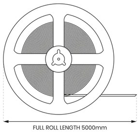 LED RGBW Koupelnový stmívatelný pásek LED/12,5W/12V IP65 5m Wi-Fi Tuya
