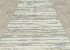 Breno Koupelnová pěnová předložka SOFTY-TEX 79925.1 staré dřevo, šíře 130 cm, Béžová