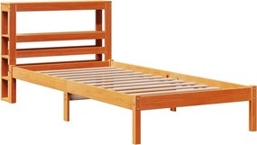 Rám postele s čelem voskově hnědý 75 x 190 cm masivní borovice 3305732
