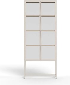 Vitrína Seaford 77x185,6 cm šedá