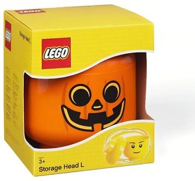 Lego® Oranžový úložný box ve tvaru dýně LEGO® Pumpkin 27 cm