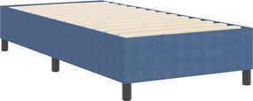 Rám platformy Modrá 90 x 190 cm Žebrovaná látka 3337385