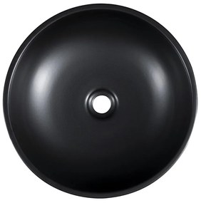 Sapho PRIORI keramické umyvadlo na desku O 41 cm černá/zelená PI039