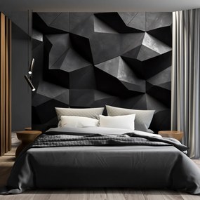 Gario Fototapeta Abstraktní tmavé betonové tvary Materiál: Vliesová, Rozměry: 200 x 140 cm