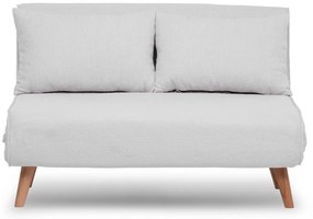 Hanah Home Rozkládací dvoumístná pohovka FOLDE krémová 120 cm