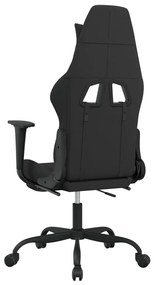Masážní herní židle s podnožkou černá a maskáčová textil,  345490