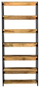 Indický nábytek - Knihovna Gita 90x213x35 z masivu mango Mango natural