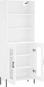 Skříň highboard bílá 69,5 x 34 x 180 cm kompozitní dřevo 3189325