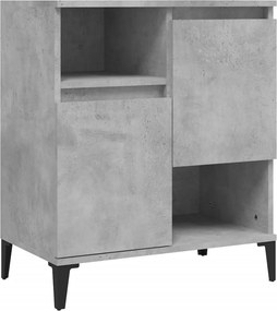 Příborníky 3 ks betonově šedé 60 x 35 x 70 cm kompozitní dřevo 3185747