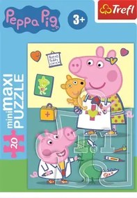 Trefl - Puzzle - Prasátko Peppa: Zdravotní prohlídka / 20 dílků / 22 x